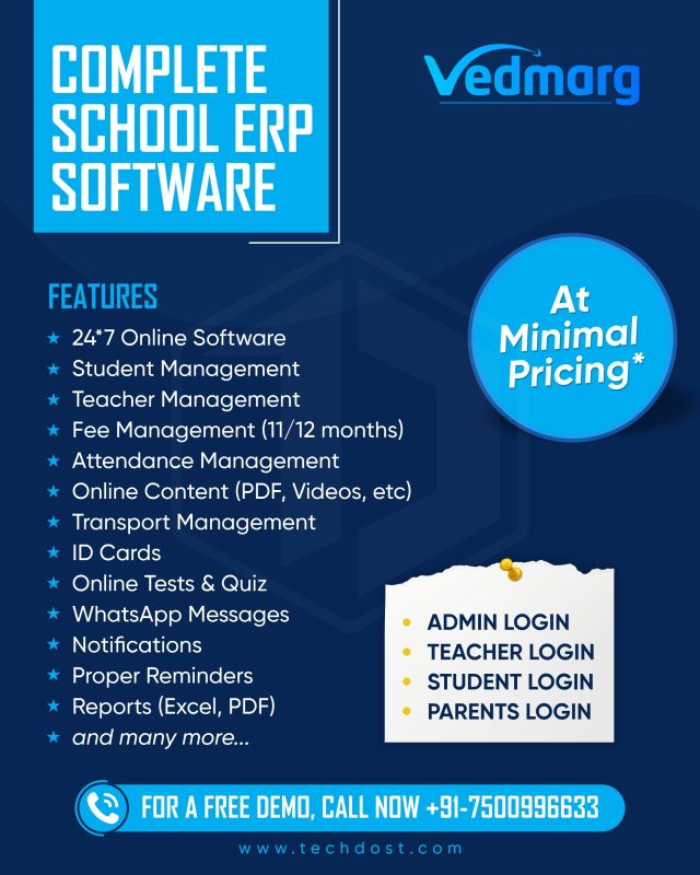 What is Vedmarg cloud based School Management Software?