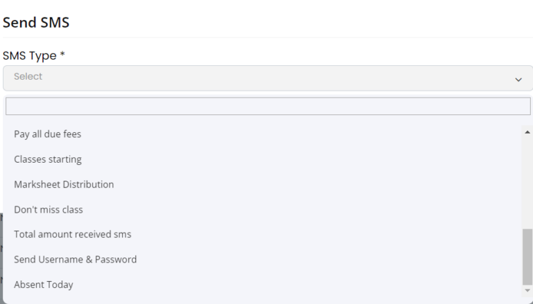 How To Send SMS in Vedmarg School ERP (30+ SMS Templates)
