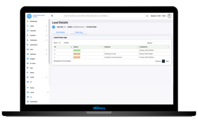 How to Add Leads in Vedmarg School ERP - Leads Management System