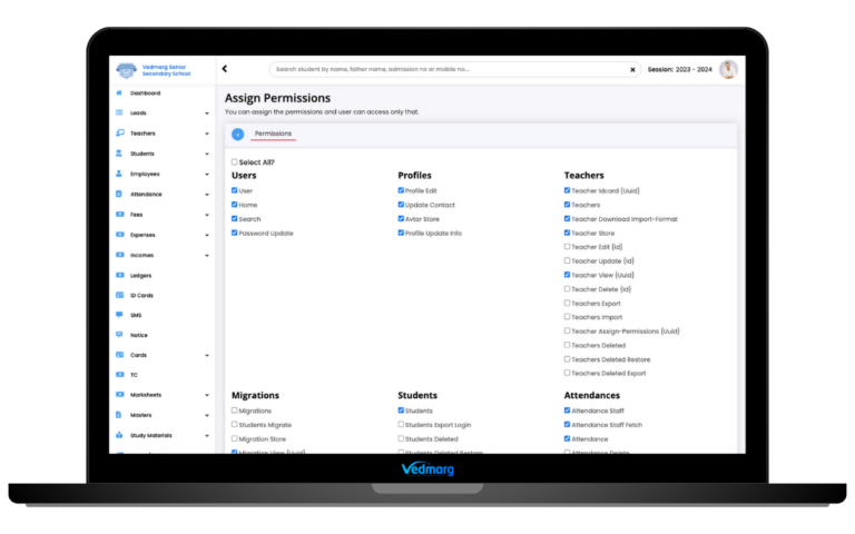 Admin Login Management - School Management System