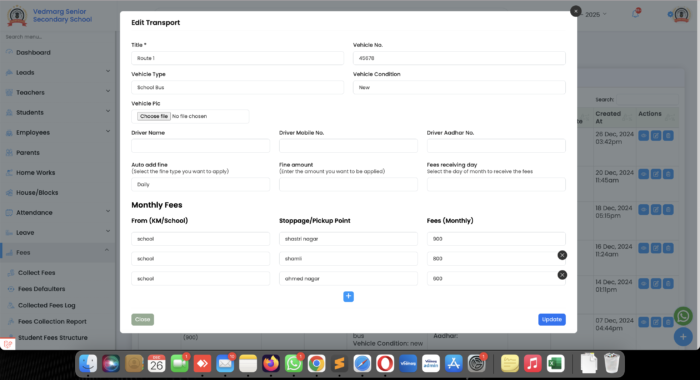 How to Setup Transport Fee Management System - Software for School ...