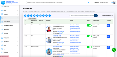 Import Excel From Udise Plus Students Module to Vedmarg ERP