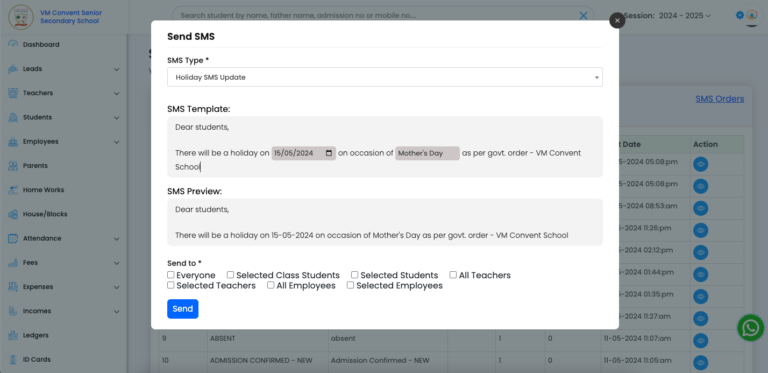 Free DLT Approved SMS Templates for Schools (Send Anytime)
