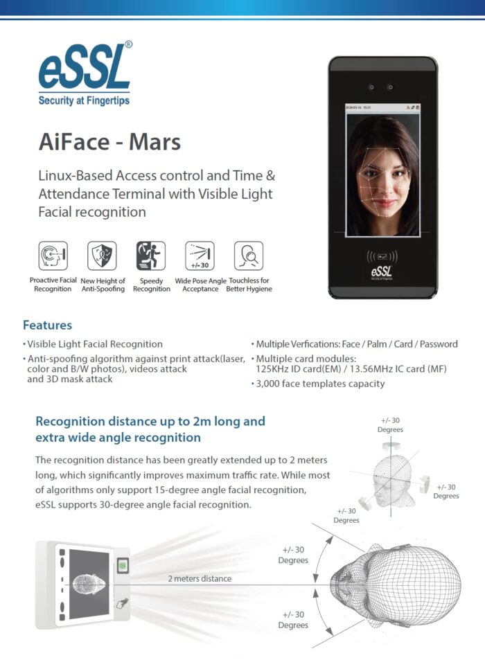 eSSL FACE AiFACE Mercury Attendance Machine - eSSL Attendance Machine eSSL FACE AiFACE Mercury Attendance Machine - eSSL Attendance Machine