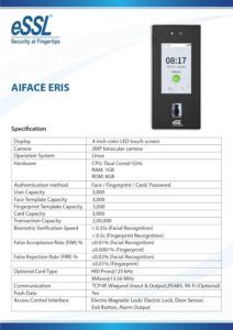 eSSL MB160 Face Time Attendance (Face, Fingerprint, RFID Card) - With ...