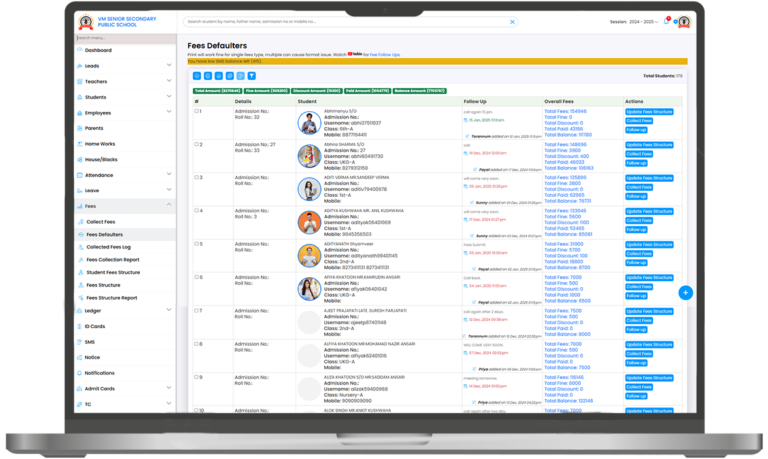 College Management System - College ERP Software - Vedmarg Educational ERP