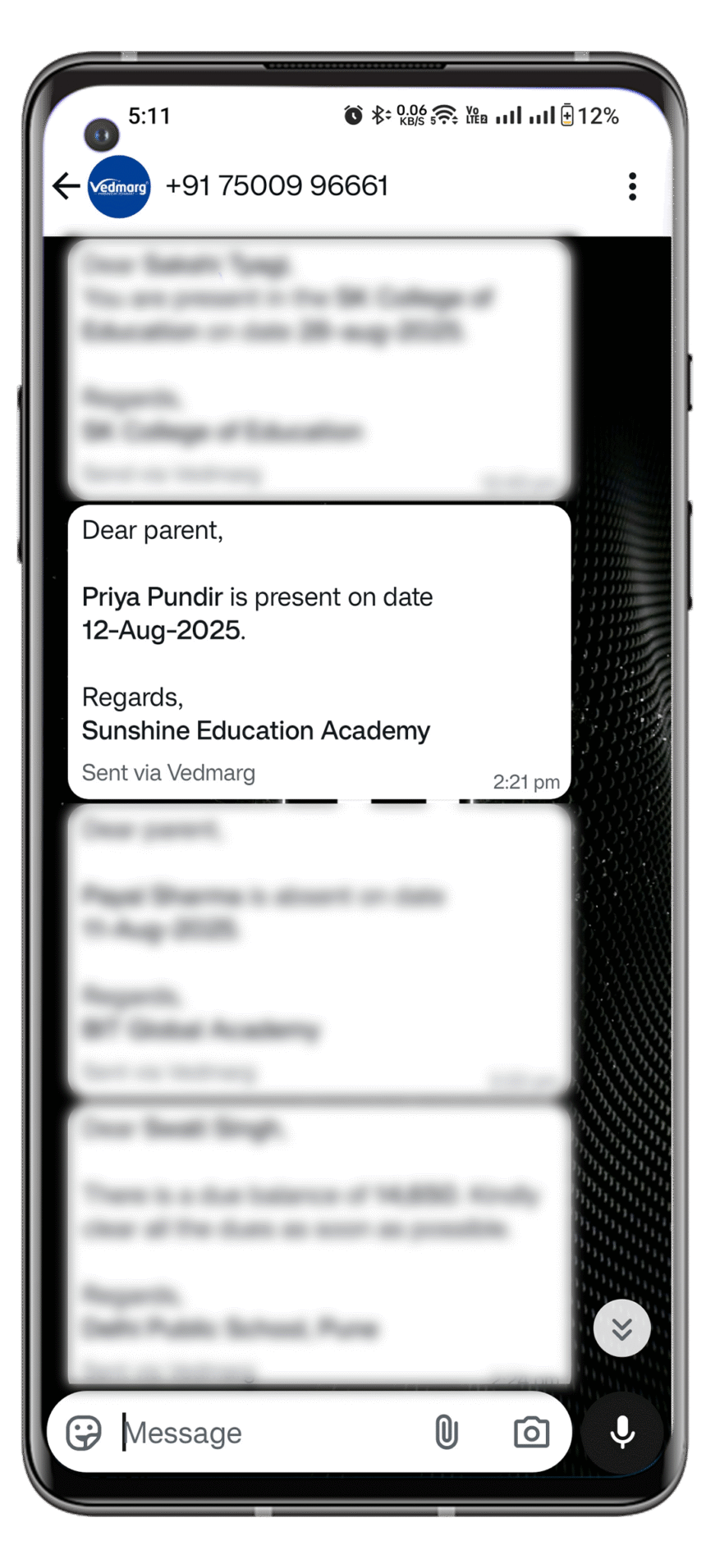 WhatsApp Business API - Vedmarg EdTech ERP